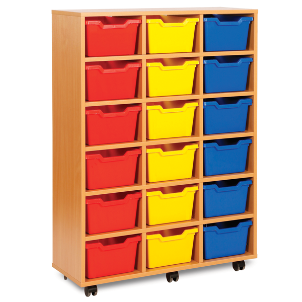 24 Tray Cupboard | Storage trays | School Furniture Offers